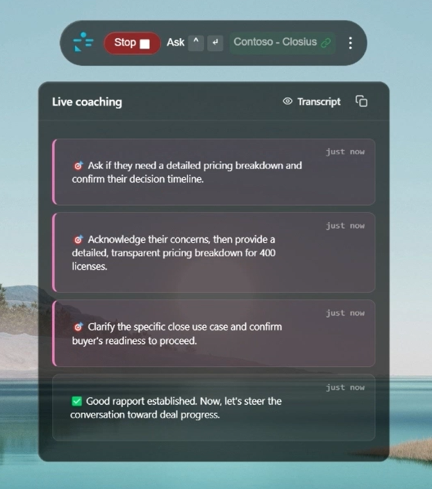Closius | AI Sales Coach and Assistant for Real-Time Coaching